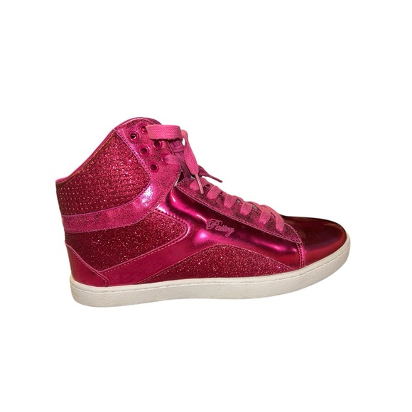 Pastry | Shoes | Pasty Pop Top Pink Glitter High Top Womens Sneakers ...